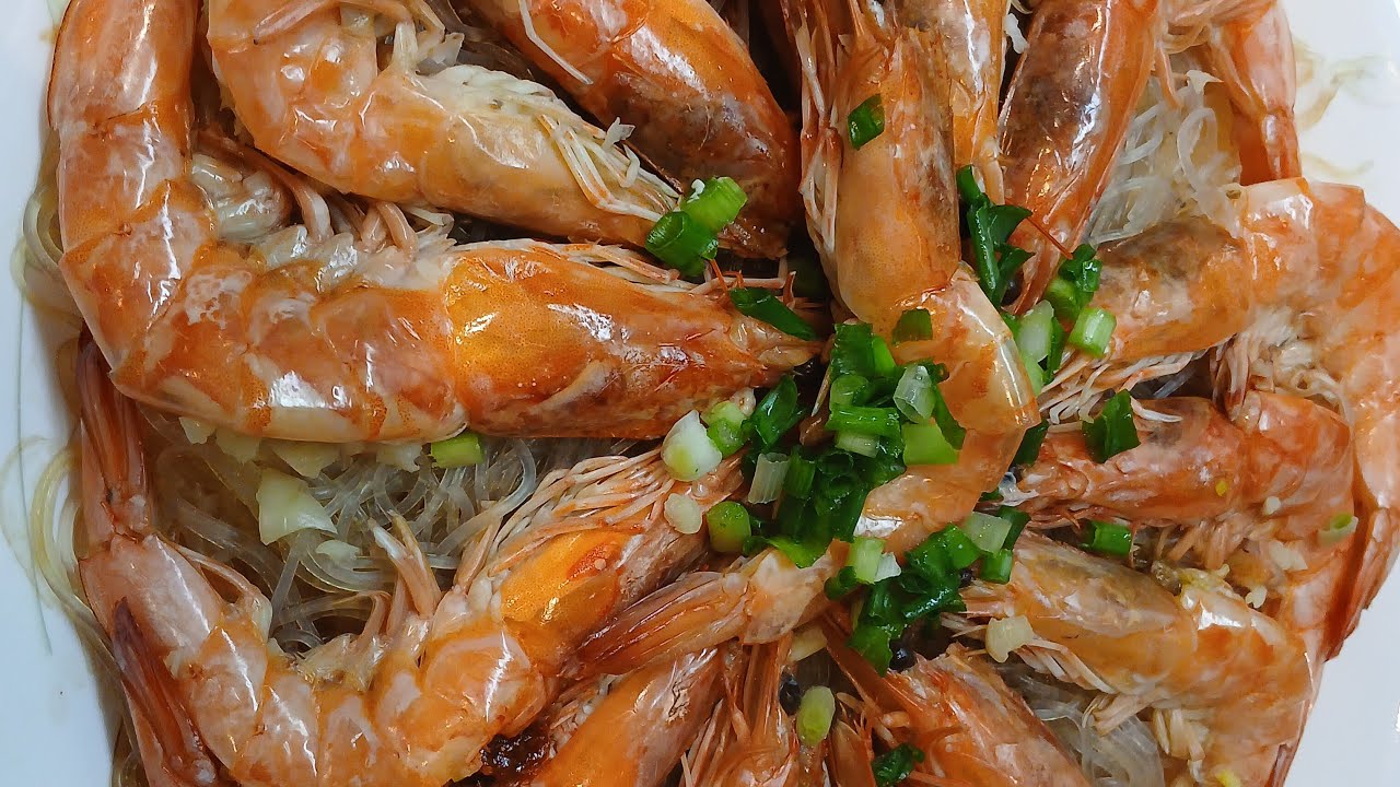STEAM SHRIMP IN GARLIC & VERMICELLI #ASMR #COOKING #KITCHEN #326 - YouTube