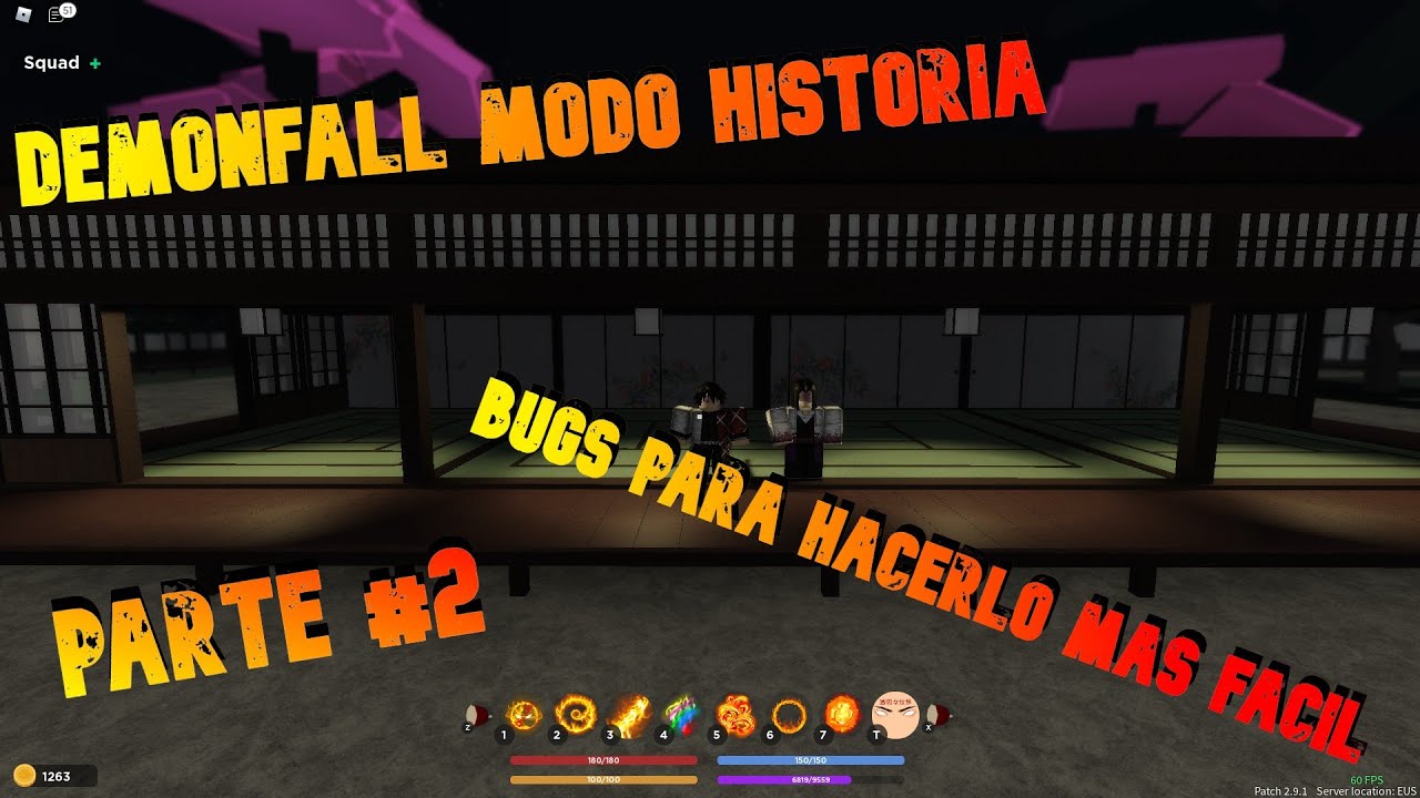 Modo historia Demonfall parte#2 Bugs para pasar el castillo infinito ...