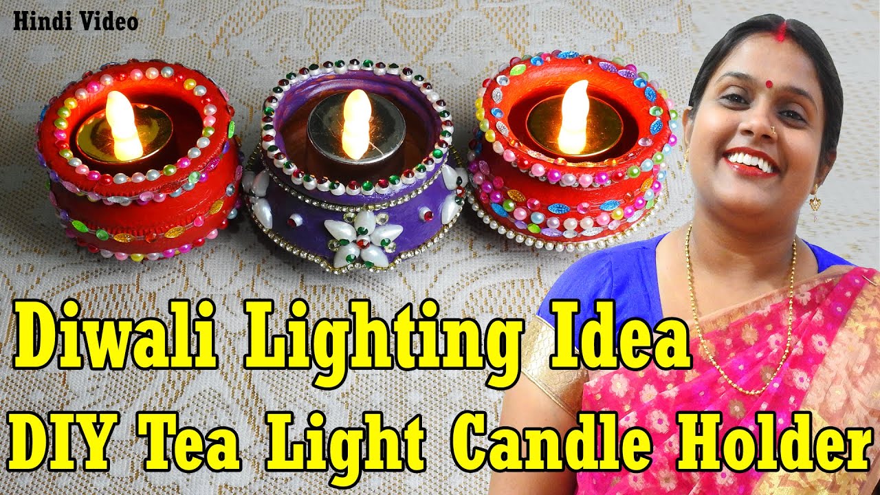 दीपावली या दीवाली लाइट आईडिया | Diwali Light Decoration ideas with DIY ...