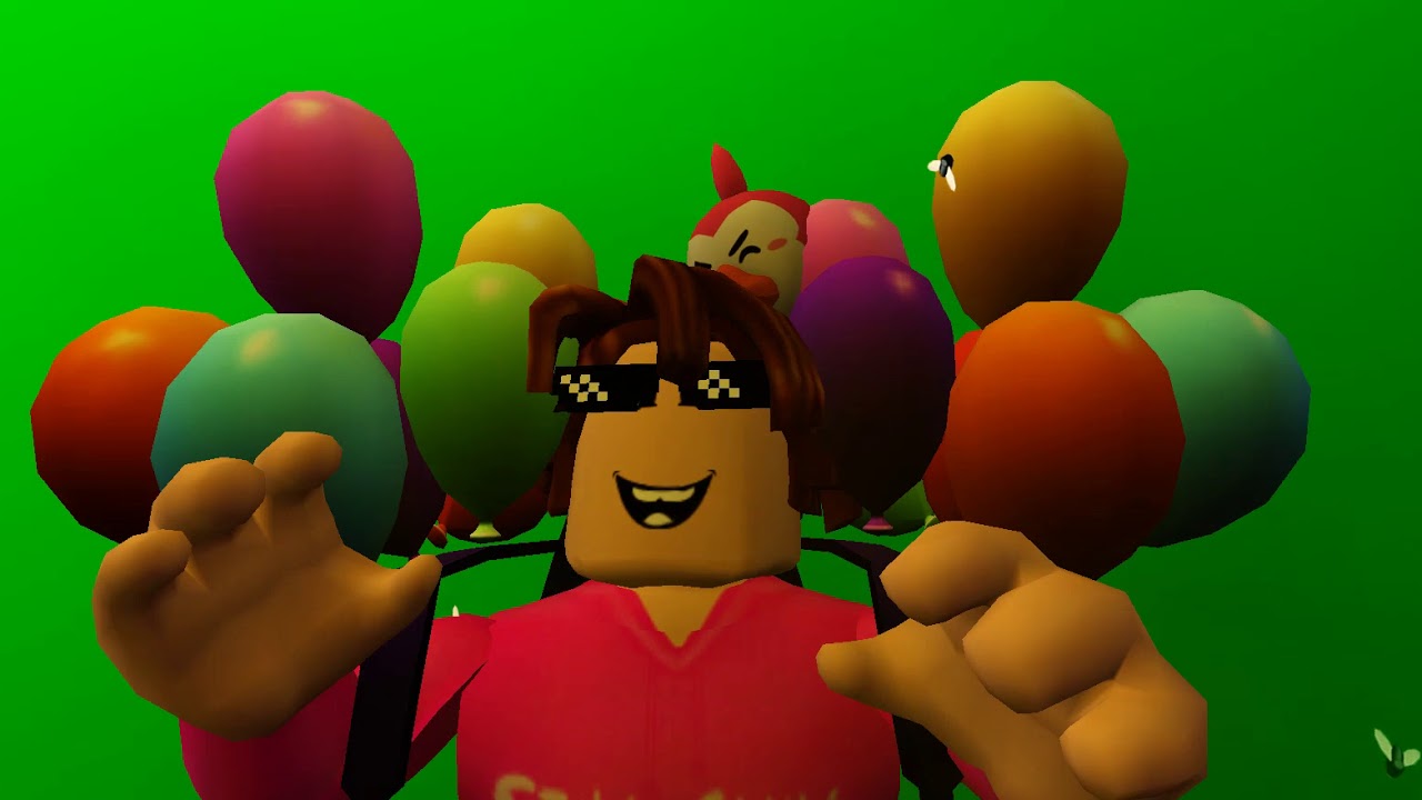 chilling green screen effect roblox (music by portal the game) - YouTube