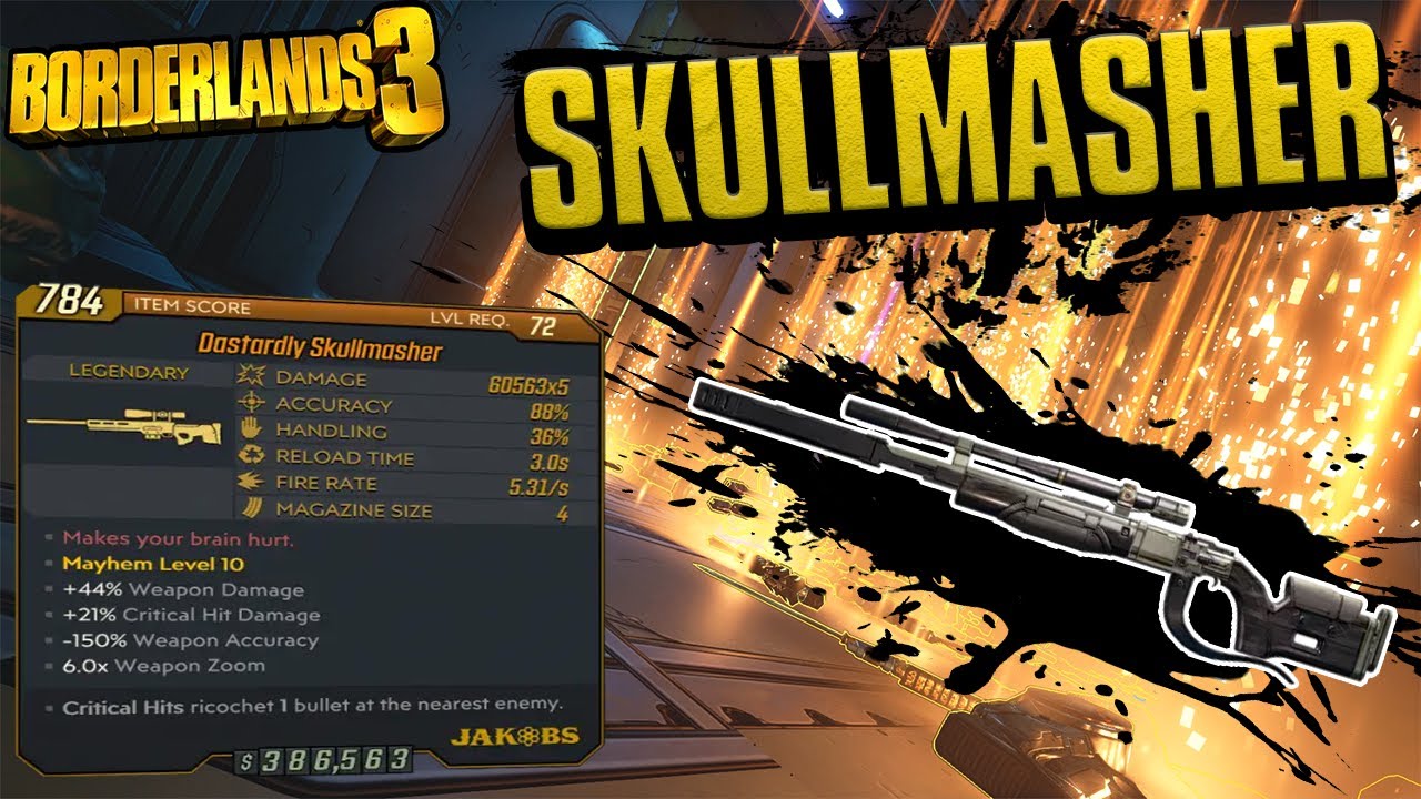 BORDERLANDS 3 | *Skullmasher* Legendary Farming Guide - YouTube