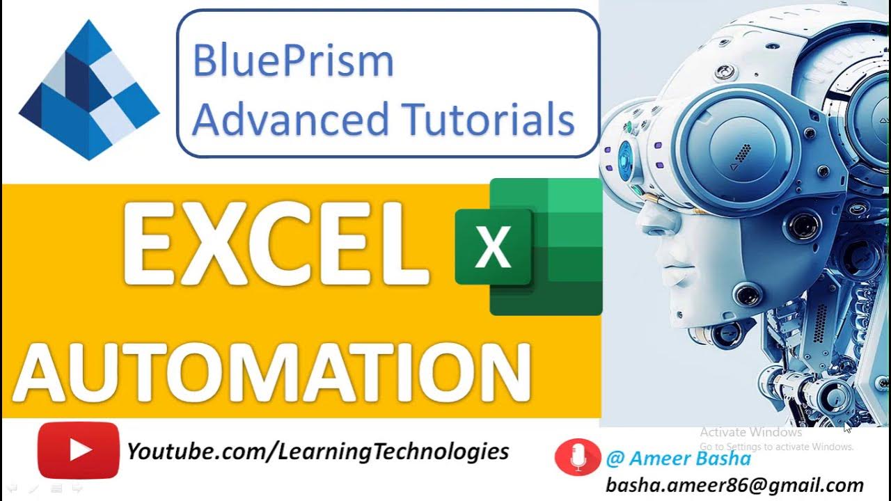 Blue Prism #2 : How to import MS Excel VBO - Excel Automation - YouTube