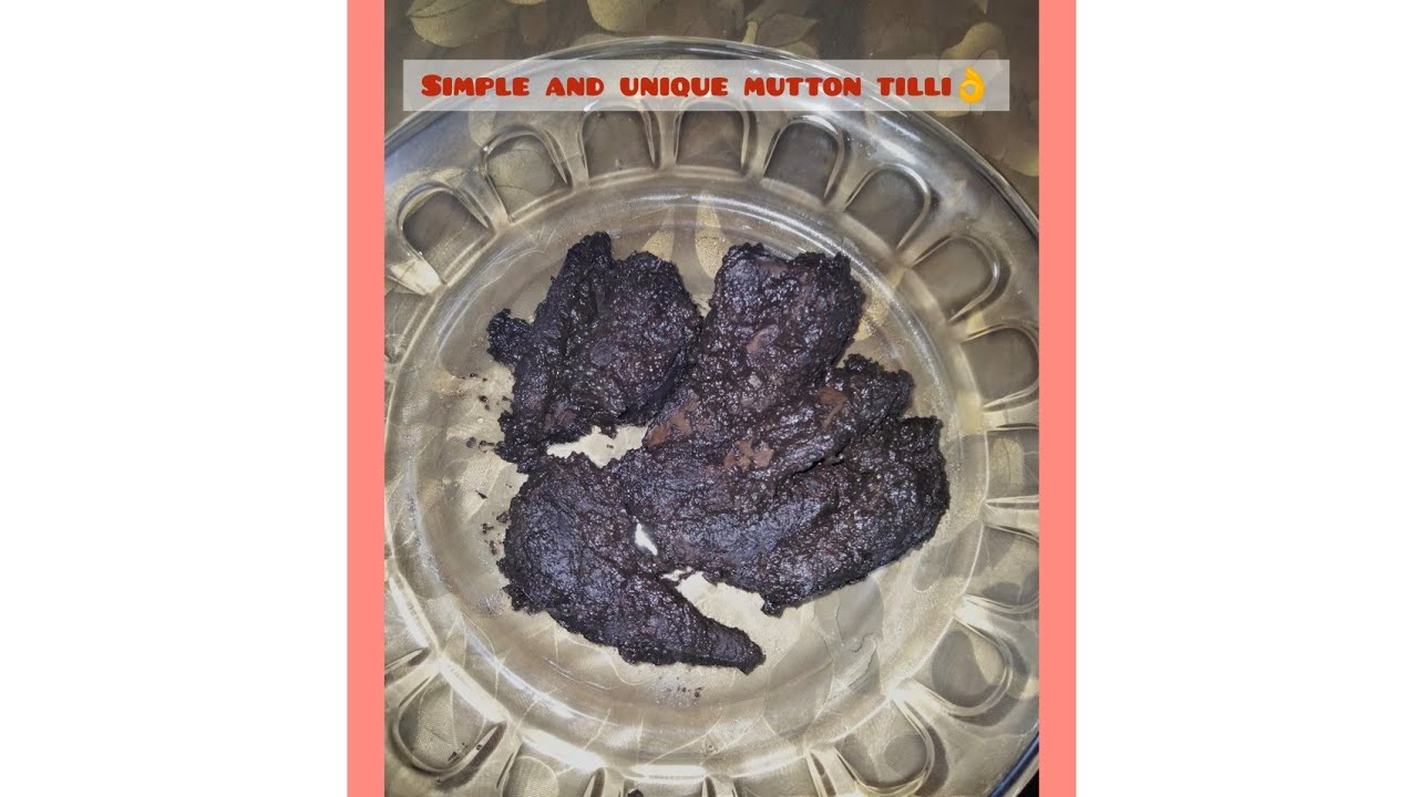 Simple and unique mutton tilli 👌 - YouTube