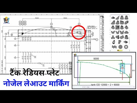 Tank nozzle fitting with layout | radius tank nozzle fabrication with ...