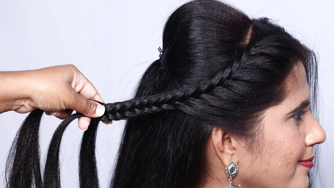 2 amazing hairstyle for party | front hairstyle | hair style girl ...