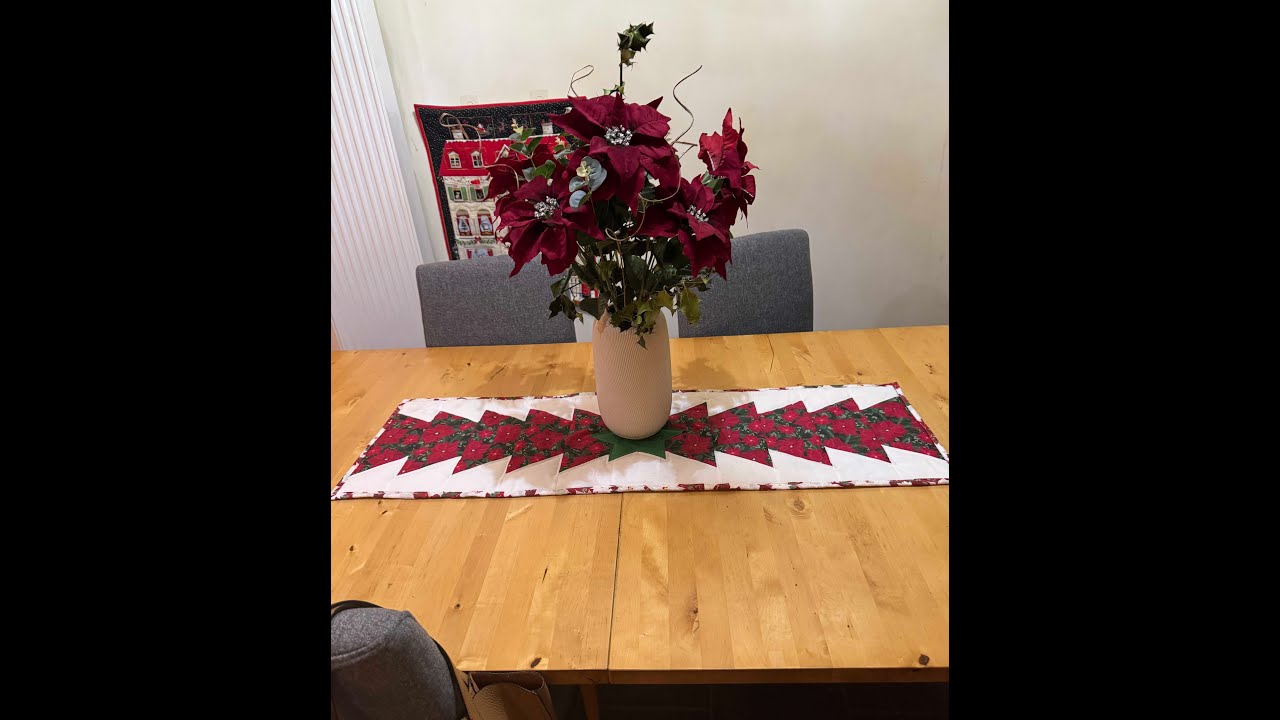 LIVE last minute table runner for Xmas - YouTube