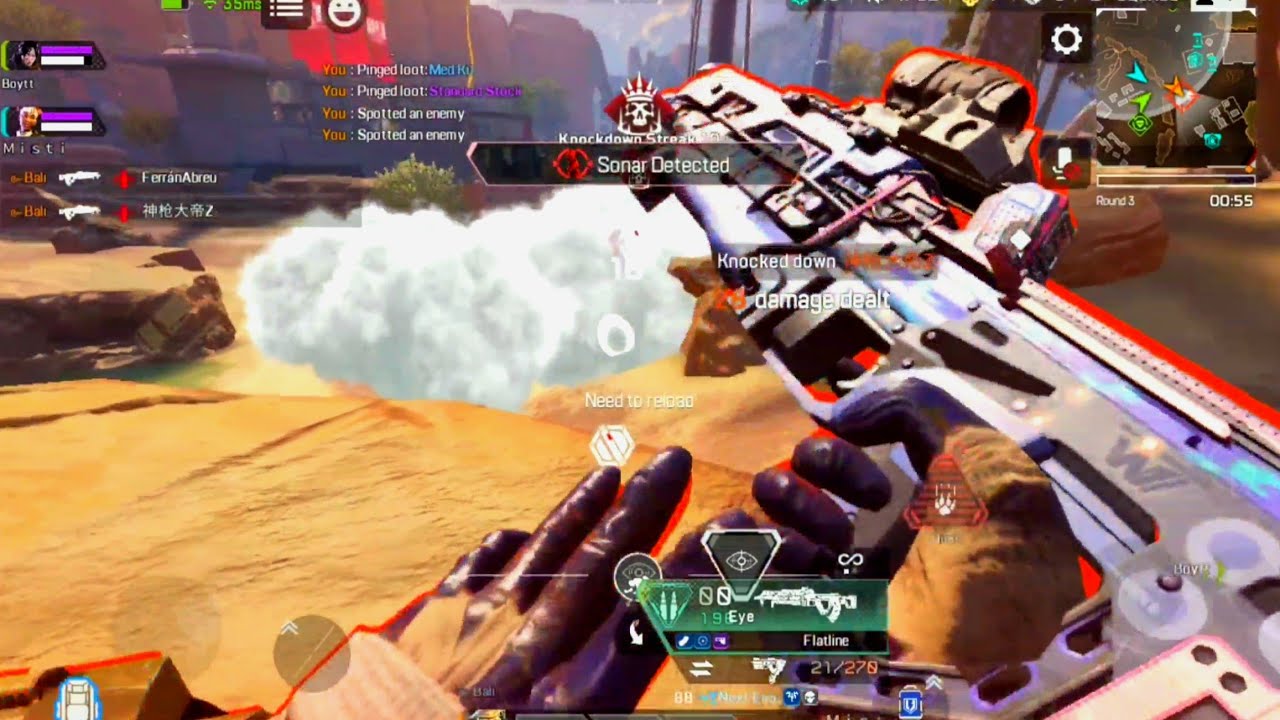 || Apex legends Gameplay with intense fight || GALAXY S8 Tab # ...