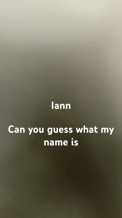 Can you guess my name and pls like and sub - YouTube