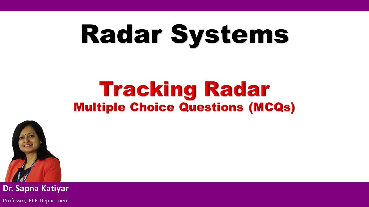 Tracking Radar - Multiple Choice Questions (MCQs) (AKTU) - YouTube
