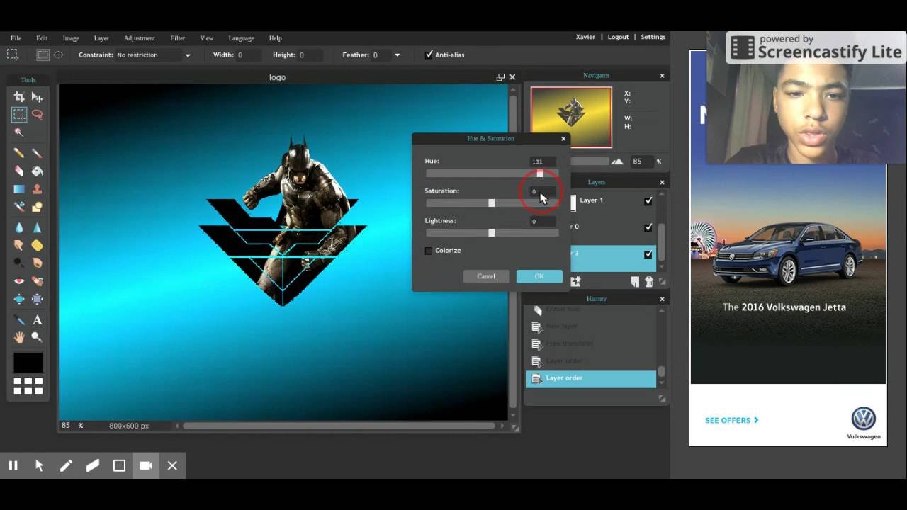 how to make a pop out logo using pixlr! - YouTube