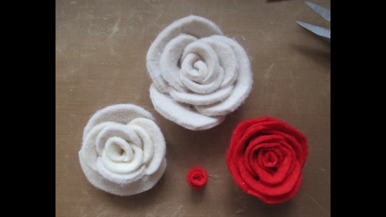 Handmade Felt Roses From Scrap Felts - jennings644 - Teacher of All ...