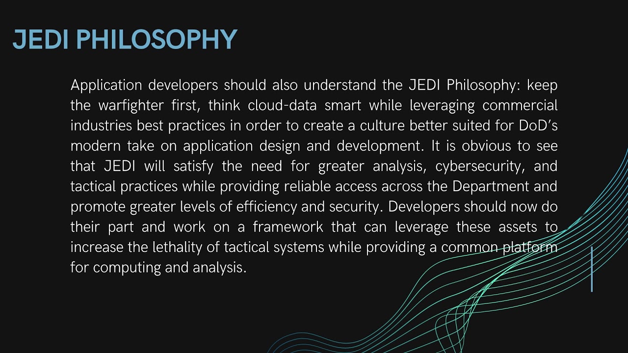 Copy of Understanding JEDI Compliant Application Design Part II ...