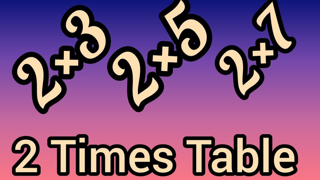 2x Fun: Learn Your 2 Times Table - YouTube