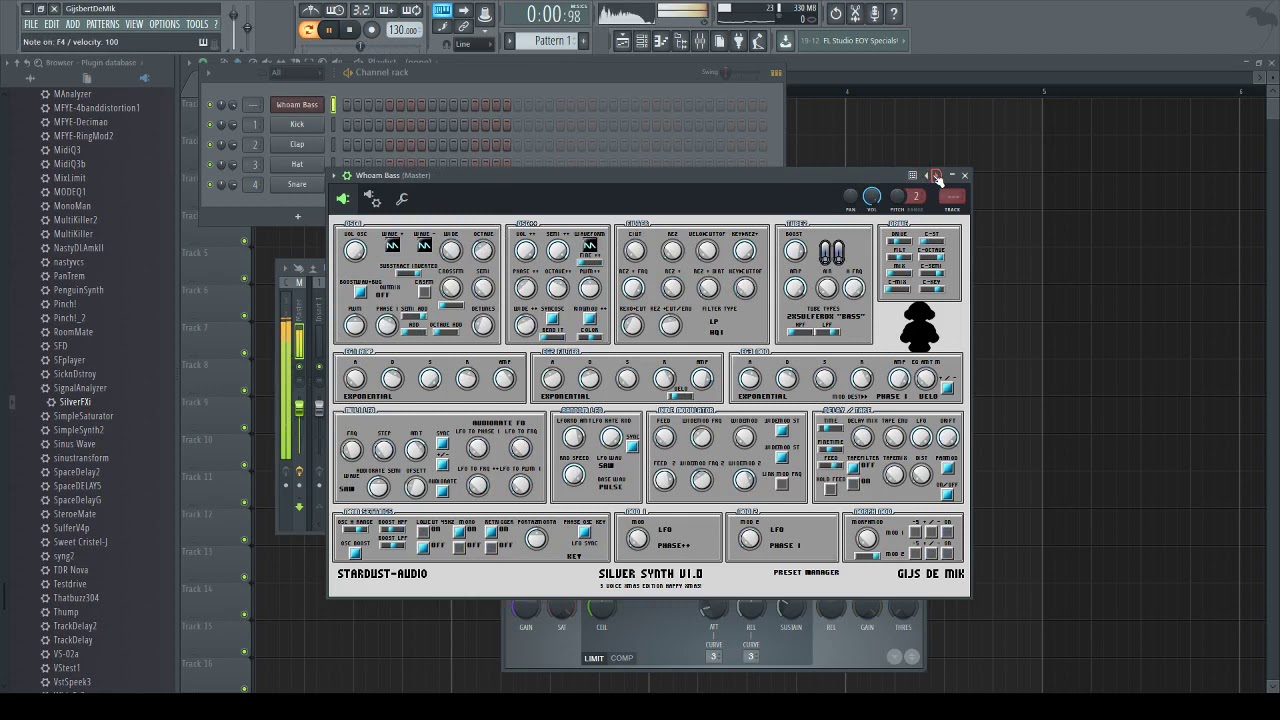 Silver synth factory presets - YouTube