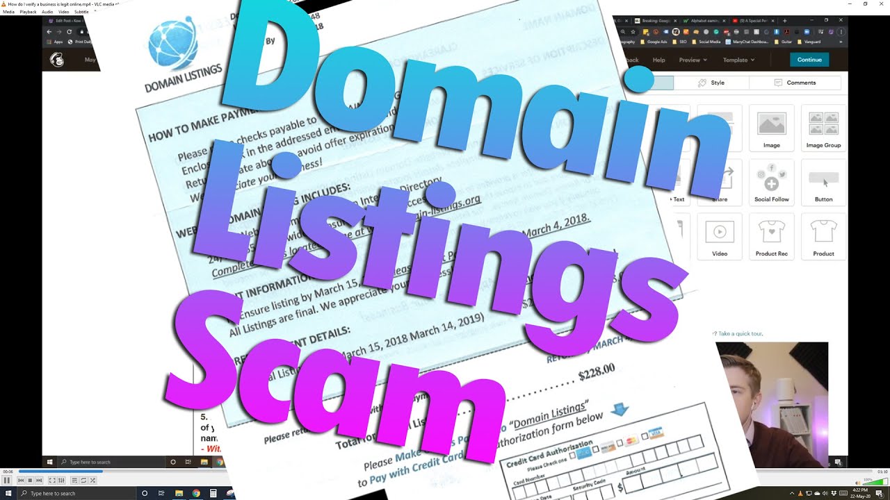 Domain Listings Letter Scam YouTube domain-listings-letter-scam-youtube