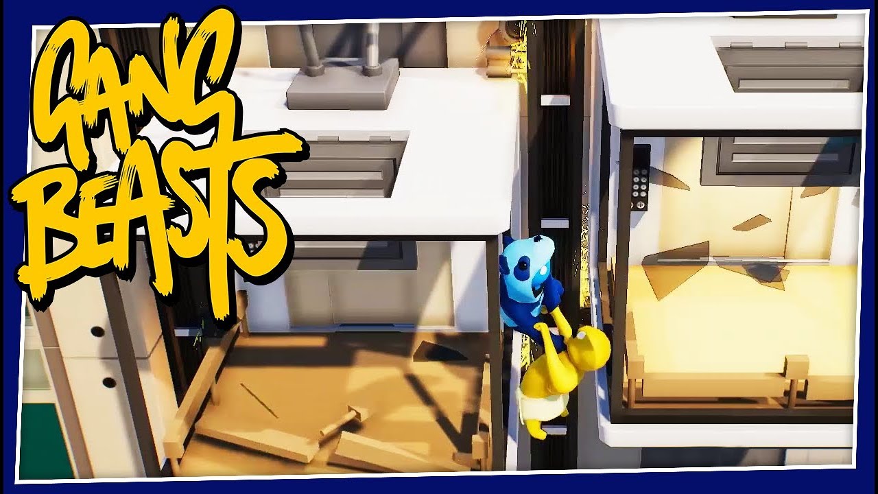 Gang Beasts - #254 - ELEVATOR MADNESS! - YouTube