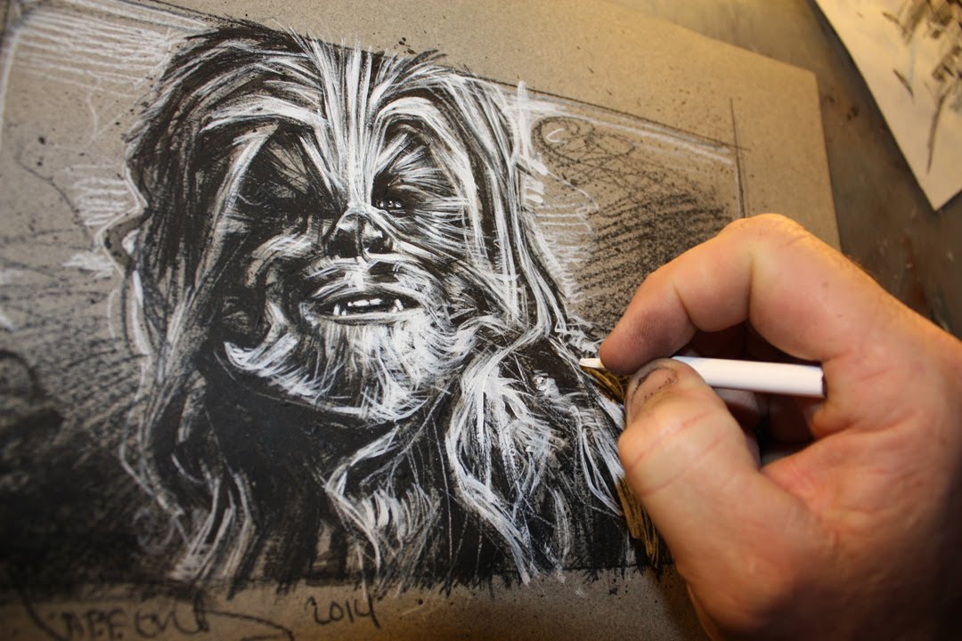 VBlog #13 Drawing Chewbacca & Talking Art - YouTube