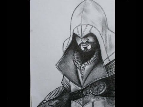 How to draw Ezio - Assassin's Creed Brotherhood - YouTube