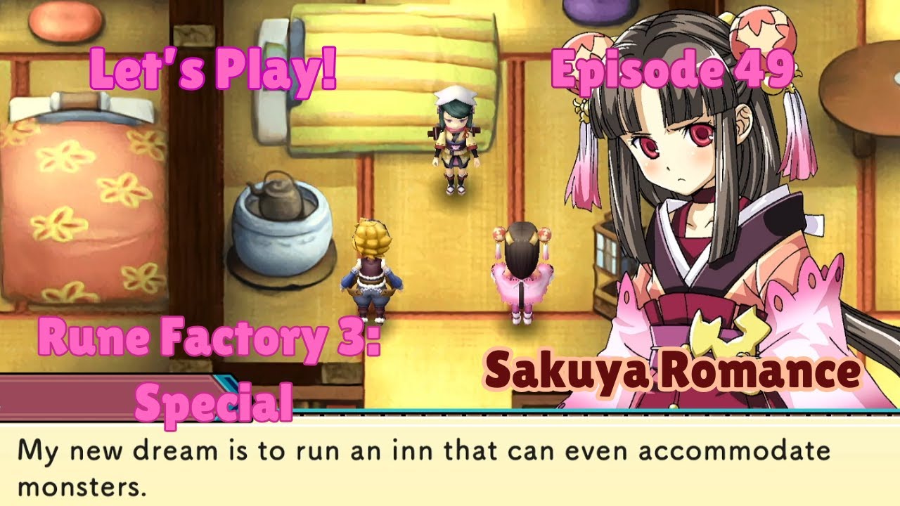 Let's Play Rune Factory 3 Ep. 49: Sakuya Romanceries - YouTube