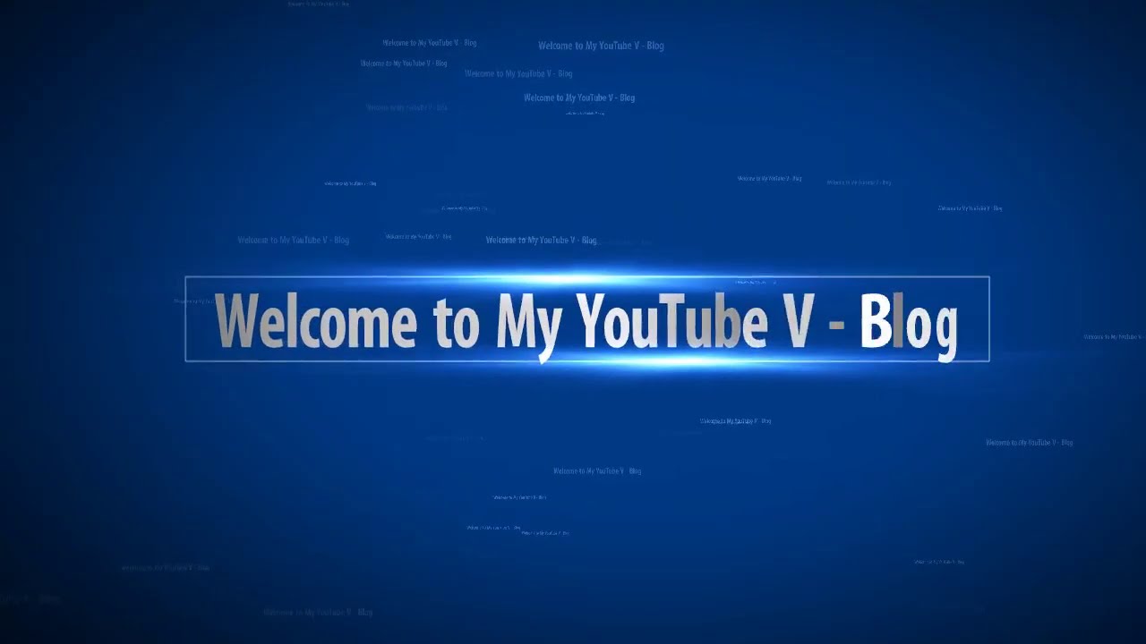 My YouTube V-Blog Intro. - YouTube