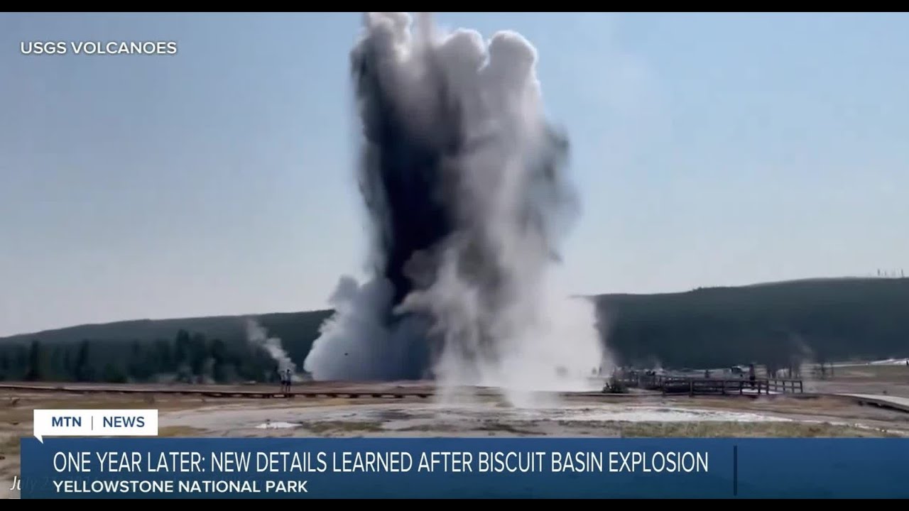 Scientists study Yellowstone steam explosion - YouTube