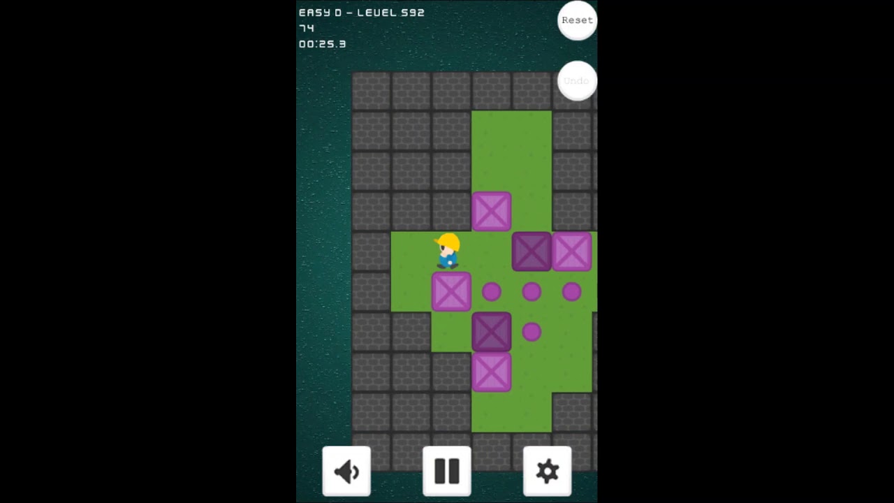 Sokoban Easy D Level 592 - YouTube