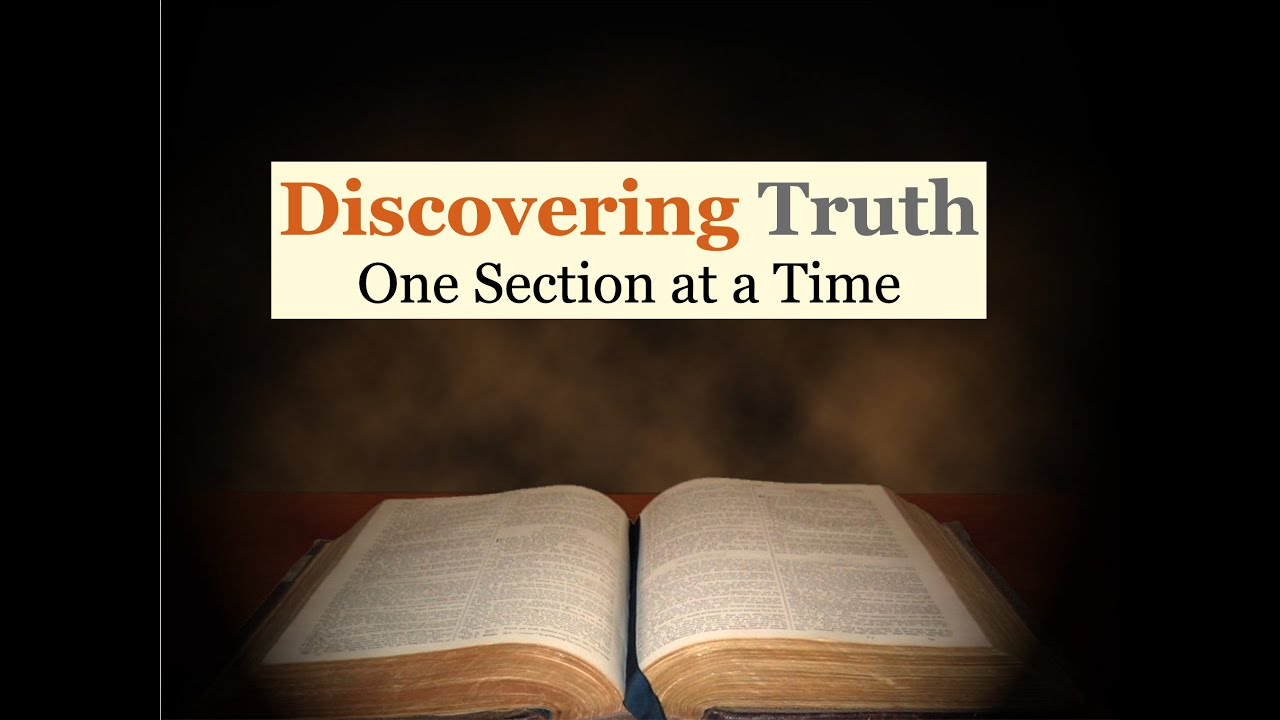 Introduction to "Discovering Truth..." - YouTube