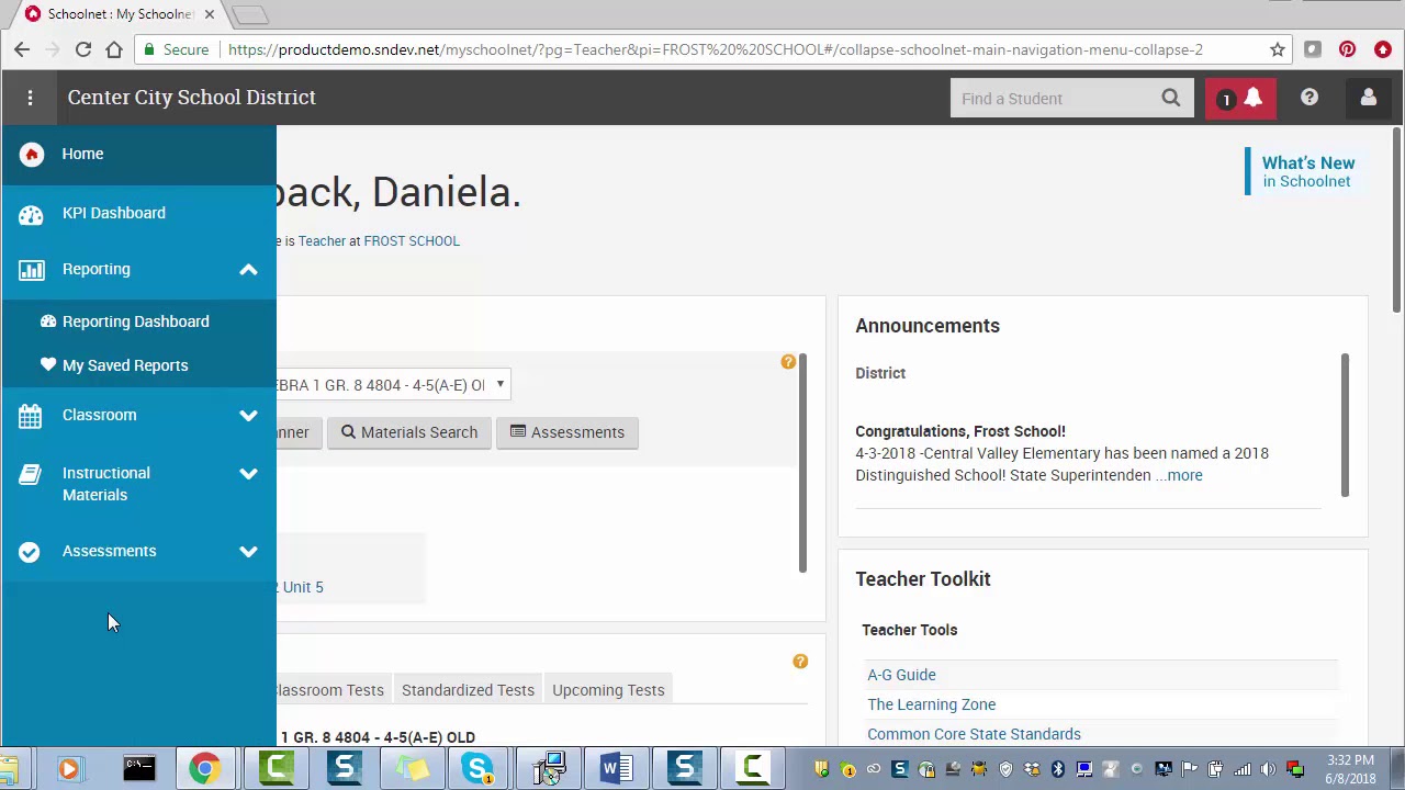 New navigation in Schoolnet 20.0 - YouTube