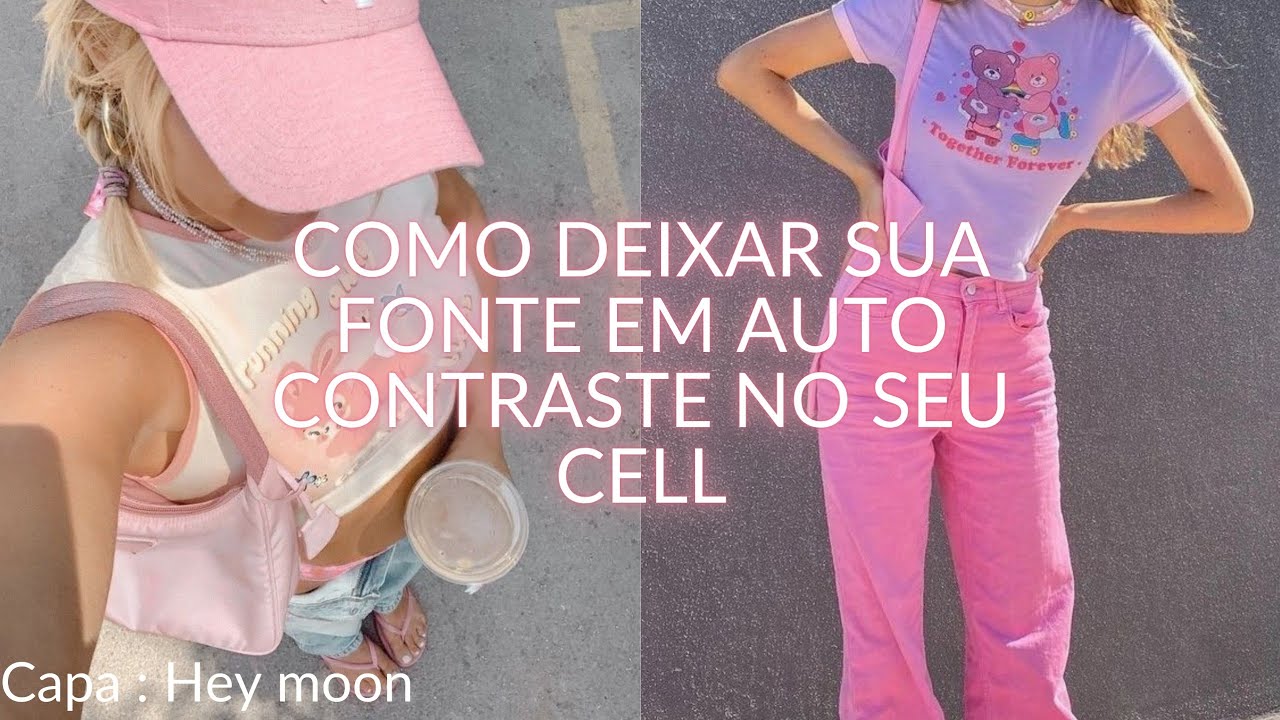 🥜 Como deixar sua fonte em auto contraste( mt simples!!) - YouTube