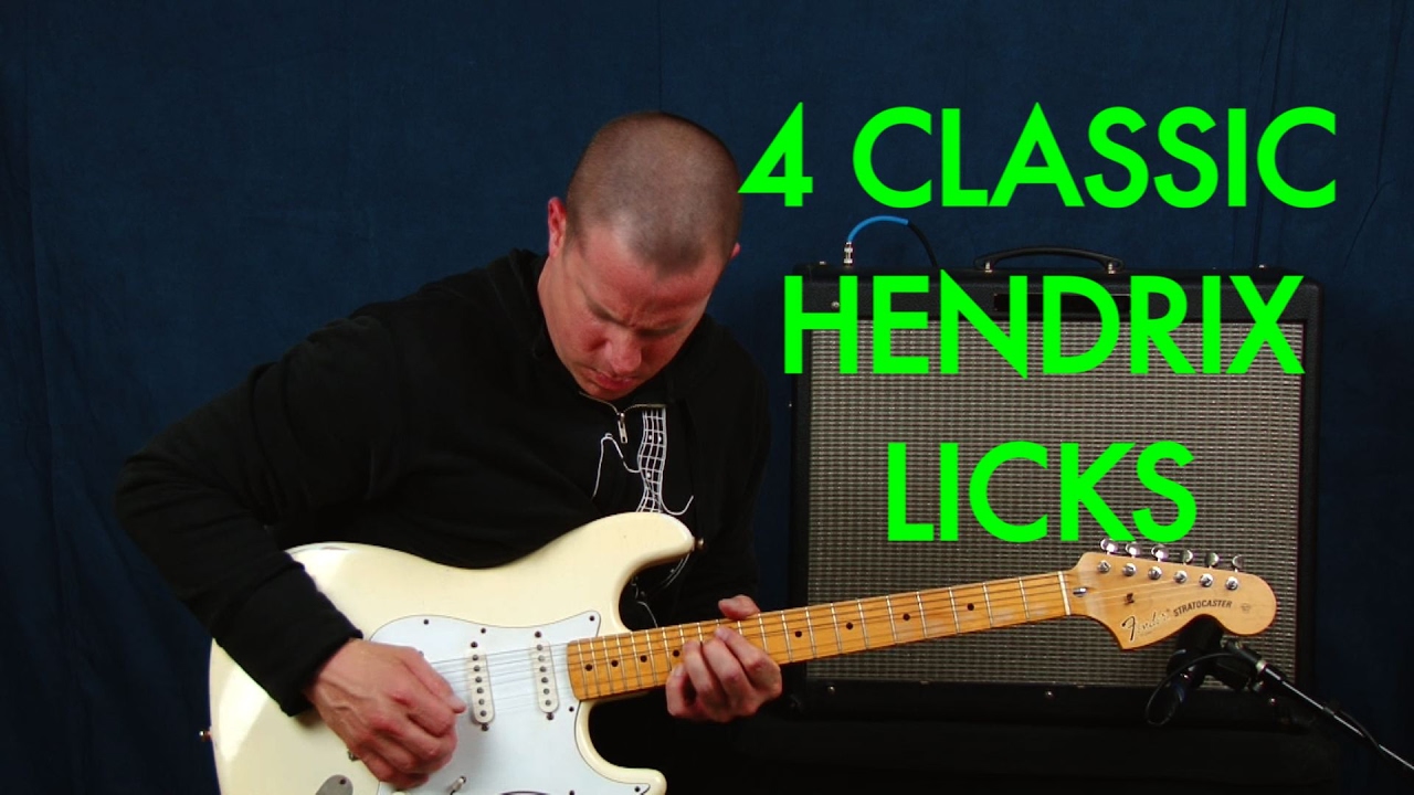4 classic Jimi Hendrix style licks - YouTube