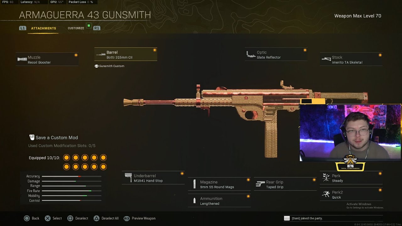 AYDAN SHOWS HIS NEW ARMAGUERRA BUILD | META SMG? | BEST WARZONE LOADOUT ...