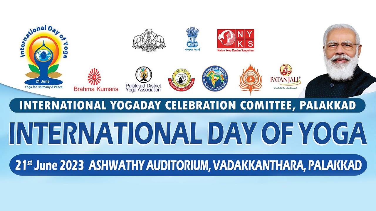 VISWA YOGA DAY 2023 JUNE 21 CELEBRATIONS @ PALAKKAD Peace of Mind TV ...