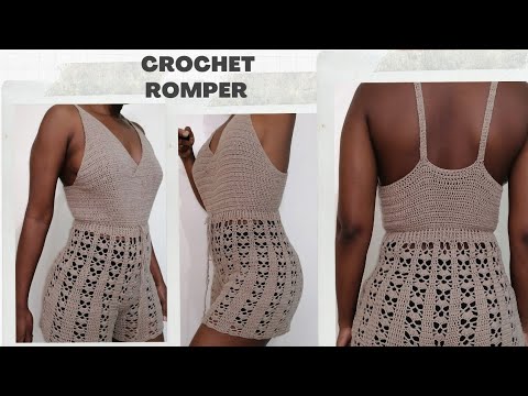 CROCHET ROMPER TUTORIAL|for all sizes - YouTube
