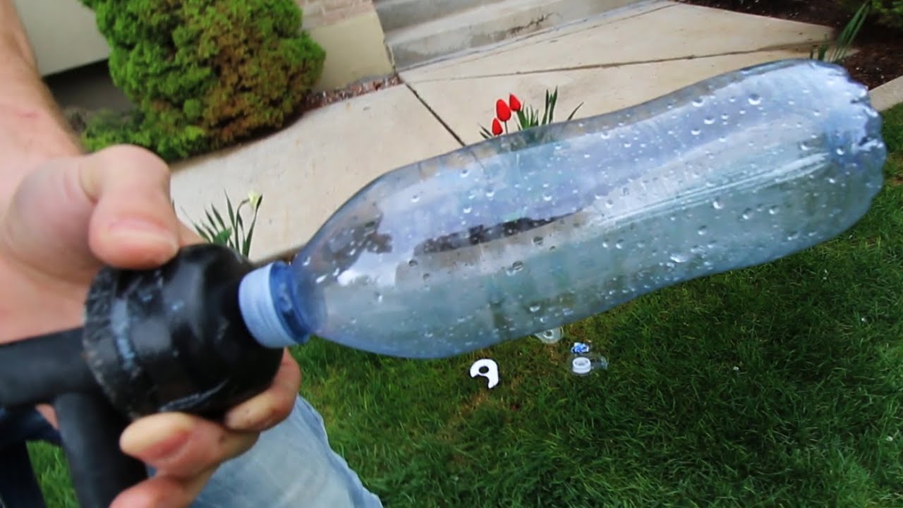 EXPLODING WATERBOTTLES - YouTube