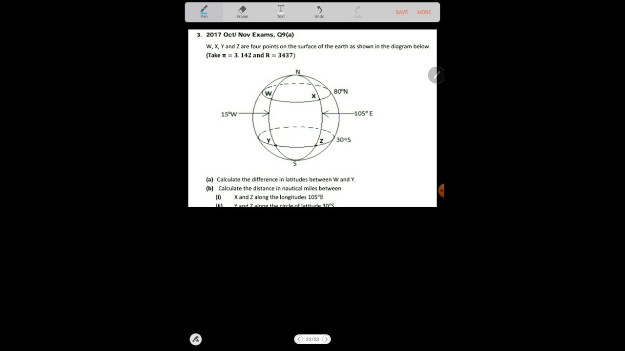 Earth geometry paper 2 mathematics answered with proper explanation ...