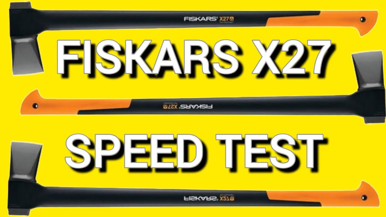 Fiskars X27 Splitting Axe Speed Test [5 Days Of FIREWOOD In 10 Minutes ...
