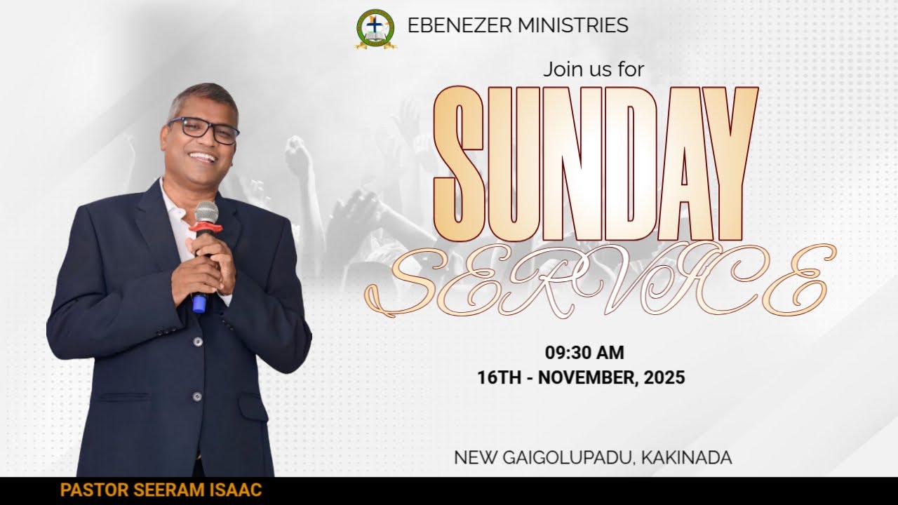 🔴 SUNDAY SECOND SERVICE || Rev.Dr.ISAAC SEERAM || 16-11-25 || - YouTube
