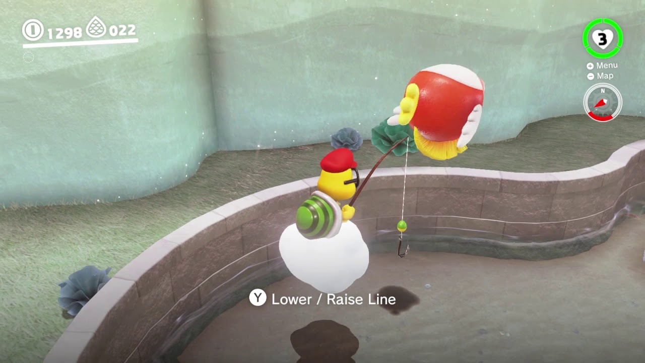 Super Mario Odyssey - Lake Kingdom - Courtyard - YouTube