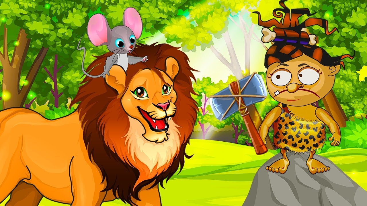 The Lion and the Mouse. English Fairy Tale / Cartoon / Fairy Planet ...
