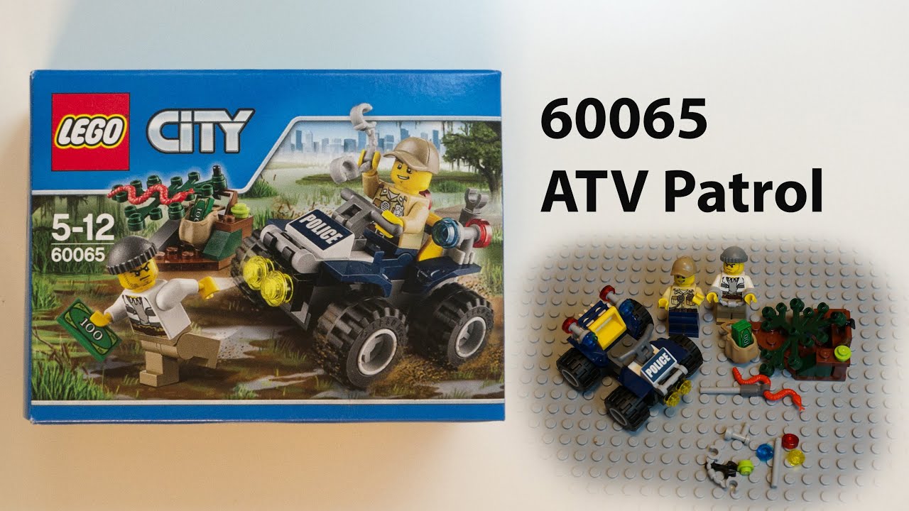 LEGO 60065 ATV Patrol stop-motion assembly - YouTube