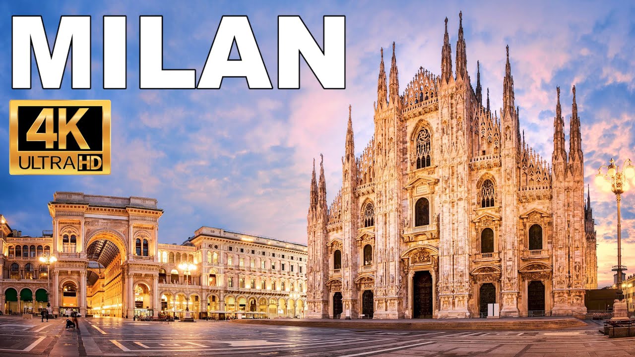 Sunset walk in beautiful Milan Italy (in 4K + with captions!) - YouTube