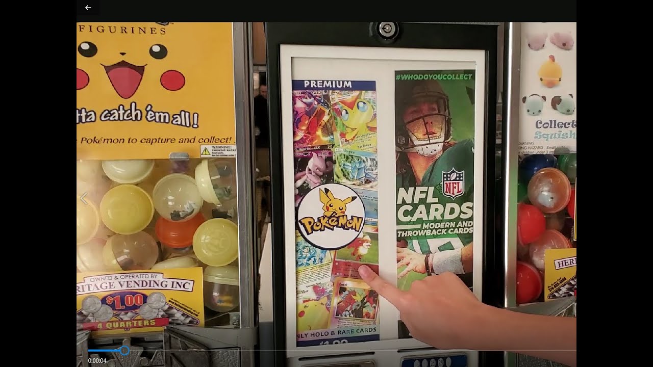 POKEMON Vending MACHINE (Let's Try It) - YouTube