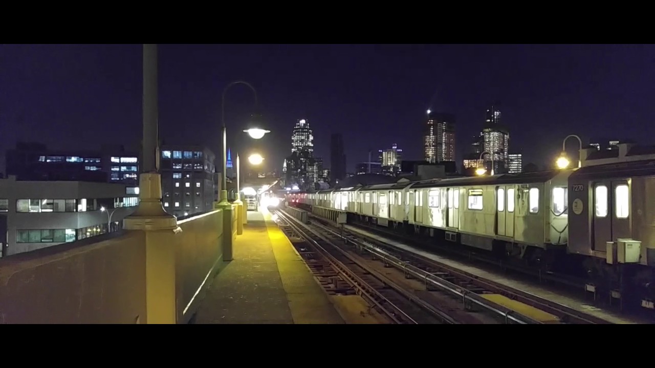 I.R.T. Subway: Flushing-Main St Bound R188 (7) Train @ 33rd Street ...