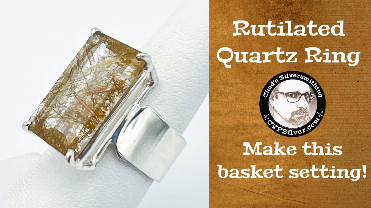 Making A Statement Ring with A Rectangular Faceted Stone - YouTube