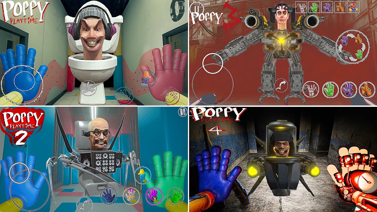 Watch All The New Jumpscares In Poppy Playtime 1-2-3-4 Mobile Full Game ...