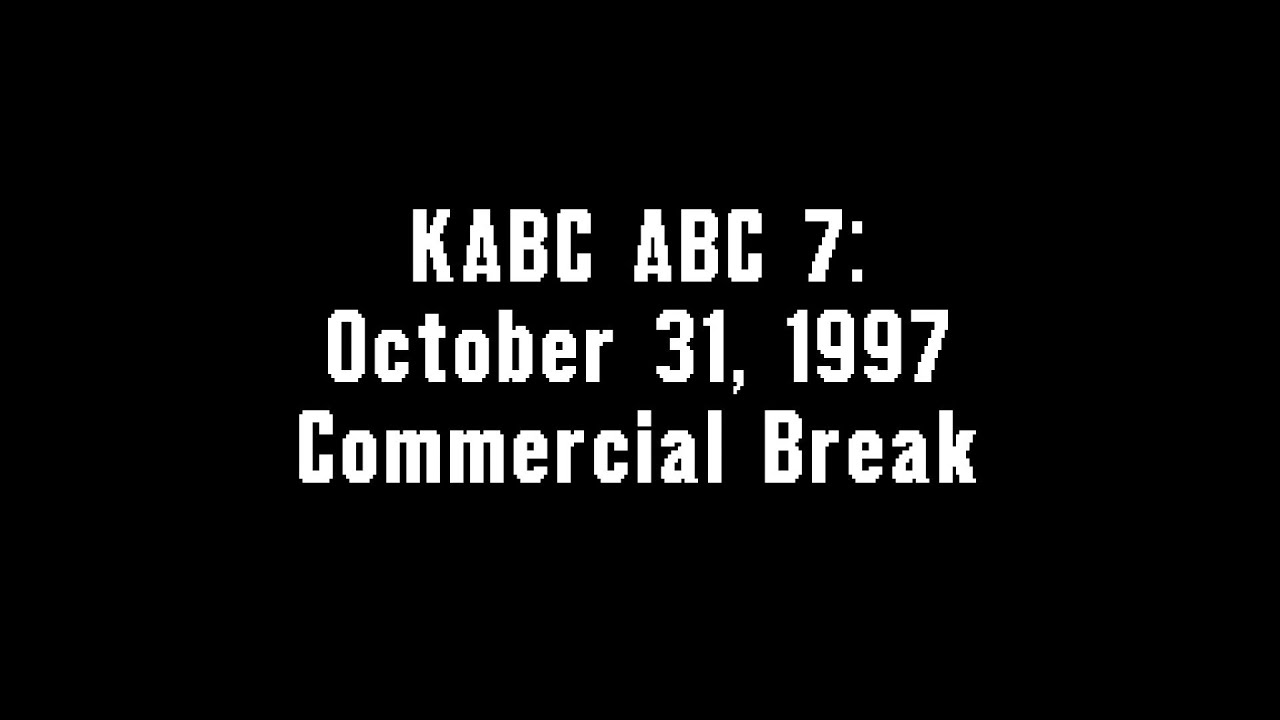 KABC ABC 7: October 31, 1997 Commercial Break - YouTube