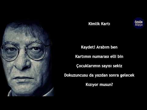 Mahmut Derviş - Kimlik Kartı (Türkçe Alt yazılı) #Şiir