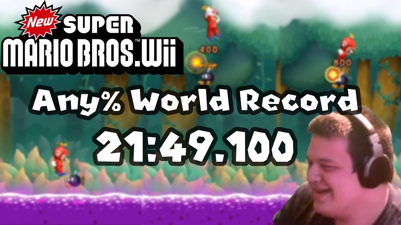 [World Record] New Super Mario Bros. Wii Any% Speedrun In 21:49.100 ...