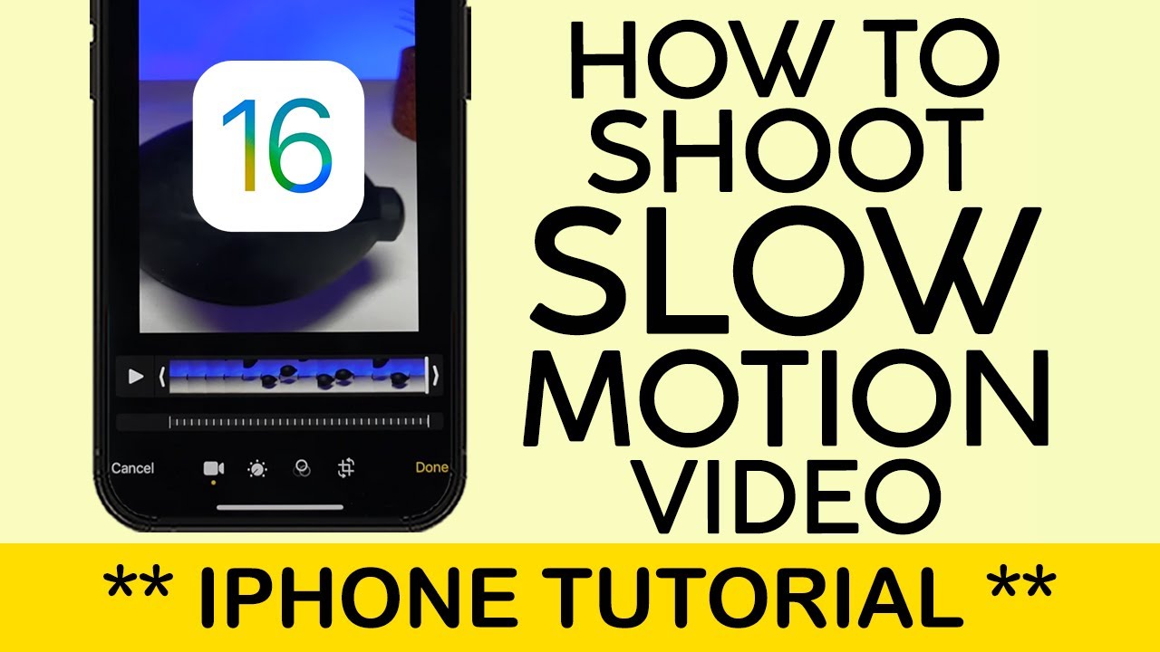 How to Shoot in Slow Motion on Your IPhone (2023) - YouTube