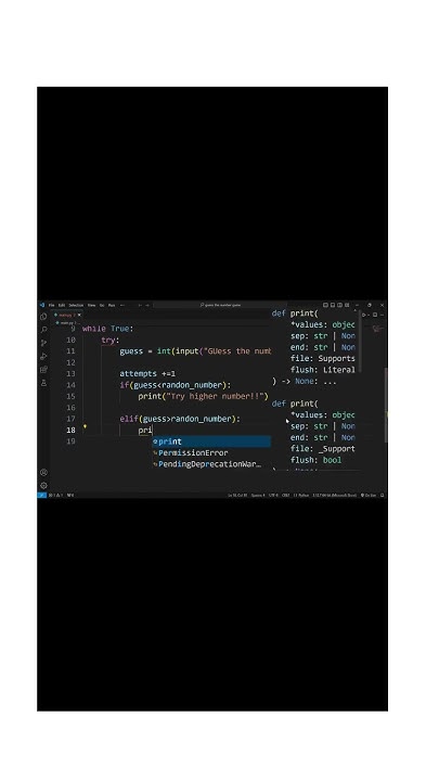 Number Guessing Game Python Example Shorts Python Programming Ict Programming Coding Youtube
